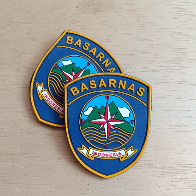 Jual patch rubber logo basarnas indonesia - tempelan aksessoris emblem ...