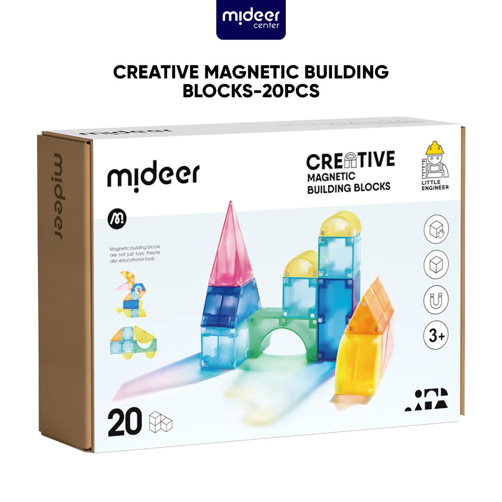Jual Mideer Medium Creative Magnetic Building Blocks Pelangi Magnet ...