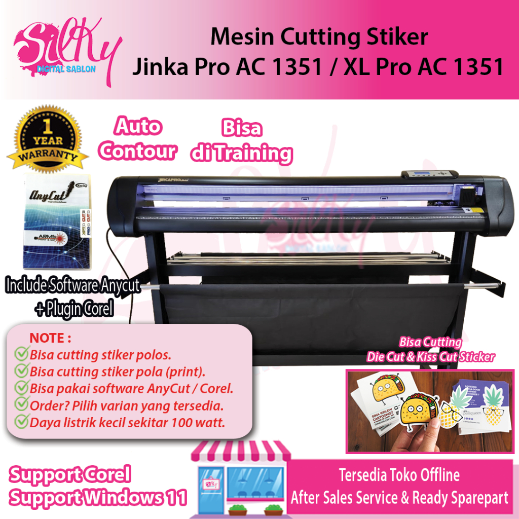 Jual Mesin Cutting Sticker Pro AC 1351 - 120cm ( Auto Countur ...