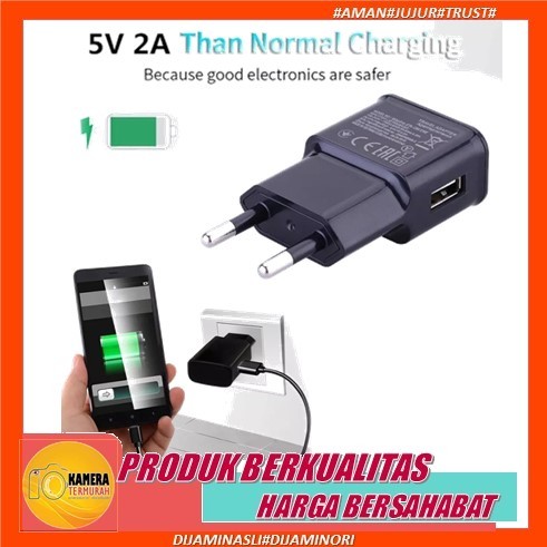 Jual KEPALA CHARGER USB ADAPTER FAST QUICK CHARGER 5V 2A | Shopee Indonesia