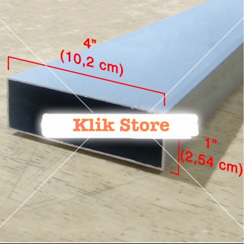 Jual Hollow Jidar / Kotak Aluminium 1x4 inch ( 2,5 x 10 cm) // PER ...