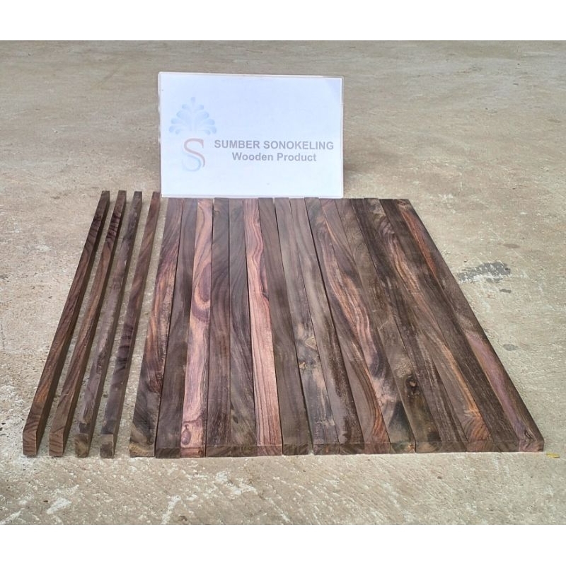 Jual Kayu SONOKELING Tebal 1,2cm Lebar 2,5cm Panjang 85cm | Shopee ...