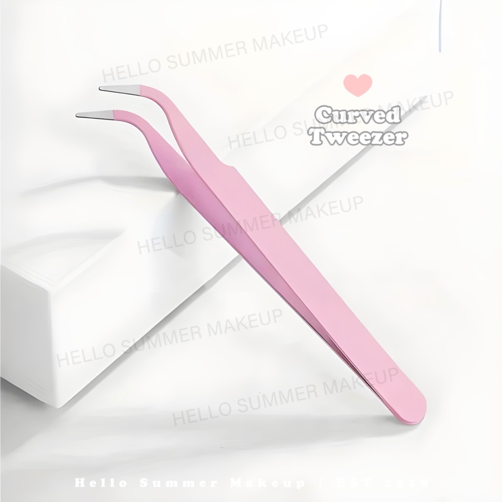Jual CURVED TWEEZER Pinset Bulu Mata Eyelash Pinset Lengkung Penjepit ...