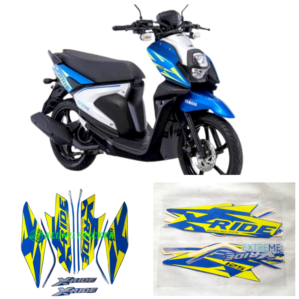 Jual STIKER STRIPING LIS LES BODY MOTOR YAMAHA X RIDE 2018 STIKER LIS ...
