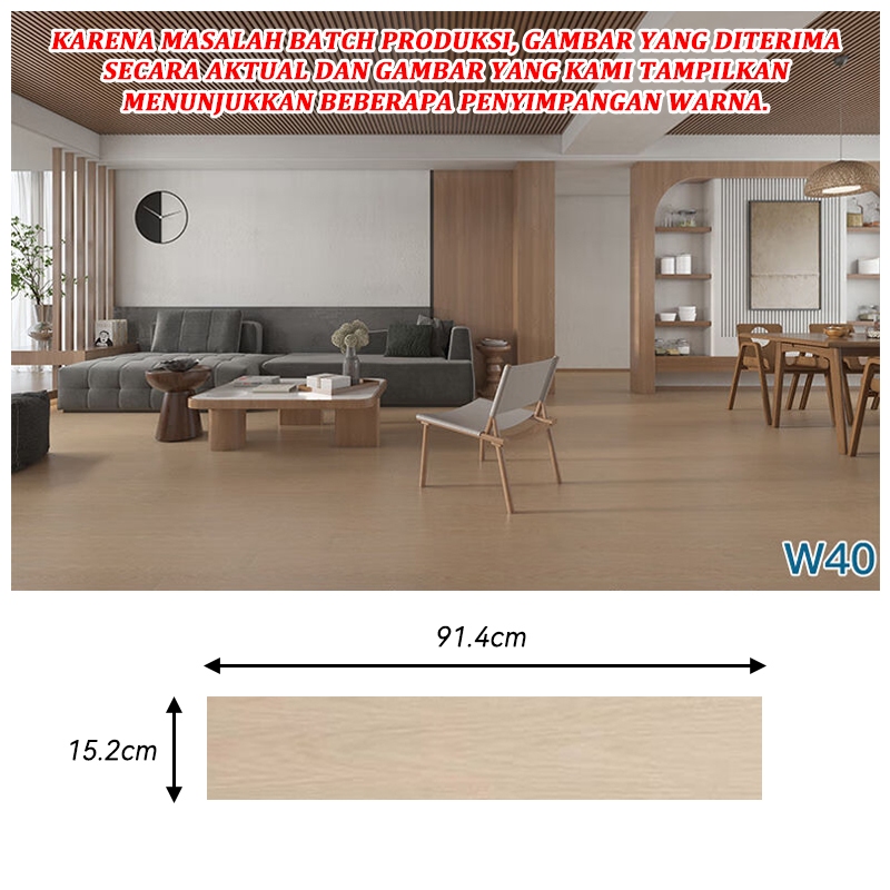 Jual 1 Pcs Floor Vinyl Lantai Stiker /915x152mm/Lantai Kayu Parquet ...