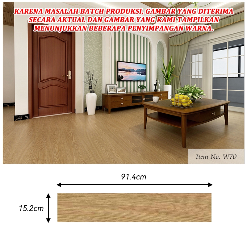 Jual 1 Pcs Floor Vinyl Lantai Stiker /915x152mm/Lantai Kayu Parquet ...