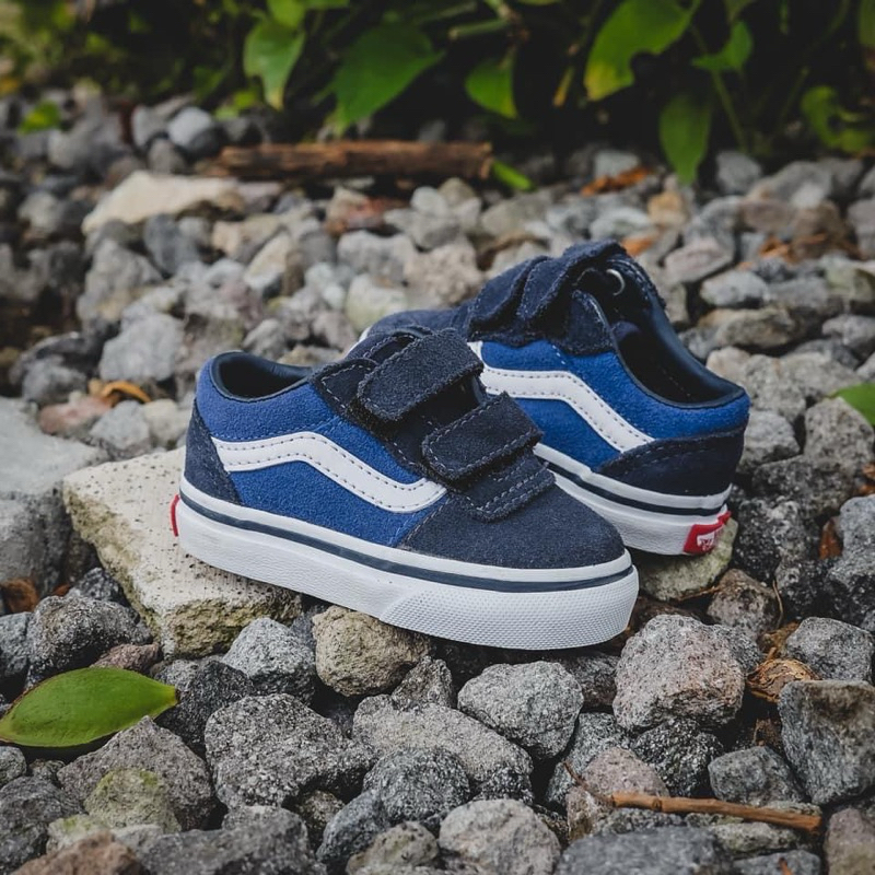 Jual Vans Kids Old Skool Ward Velcro Navy / Sepatu Anak Original ...