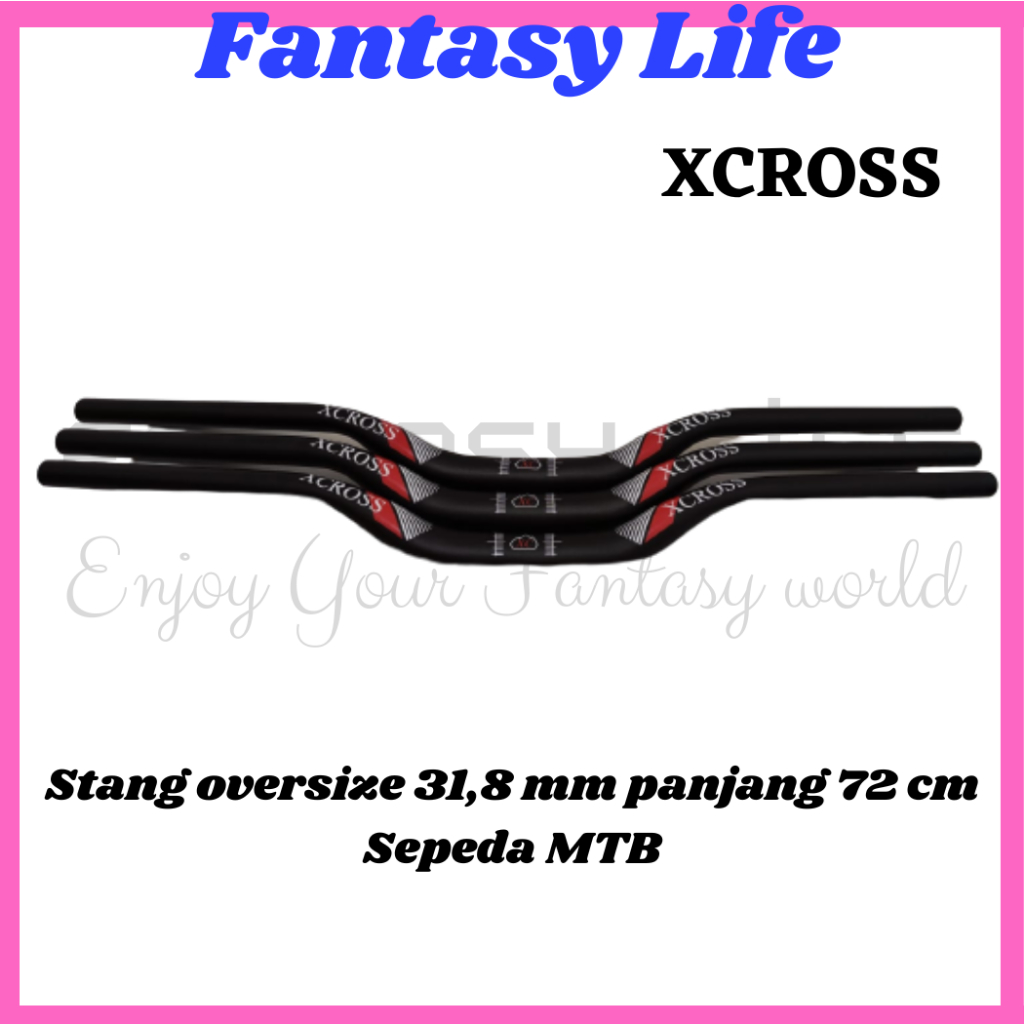 Jual Fantasy Xcross Stang Oversize 31,8 mm handlebar Alloy panjang 72 cm sepeda MTB | Shopee ...