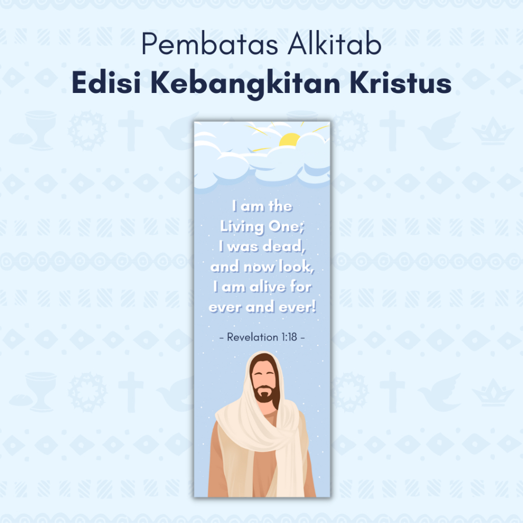 Jual Pembatas Alkitab ♡ - Edisi Paskah (Kebangkitan Kristus) | Souvenir ...
