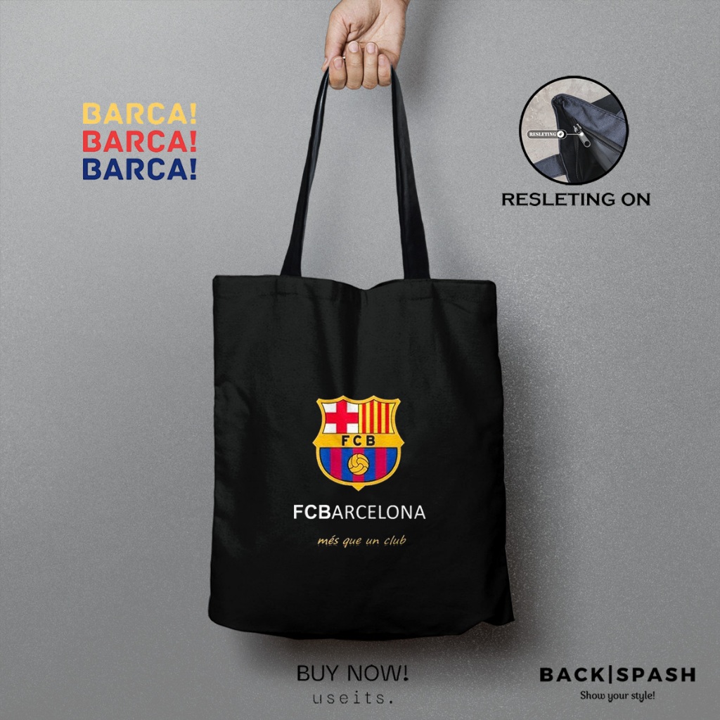 Jual Totebag Barcelona - Totebag Klub Bola - Barcelona THD - Totebag ...