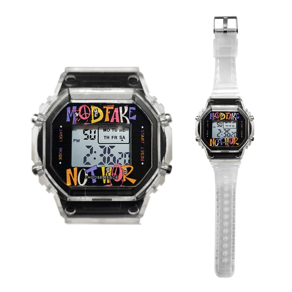 Jual MDFK DIGITAL WATCH TRANSLUCENT | BASIC TOY WATCH | JAM TANGAN MDFK ...