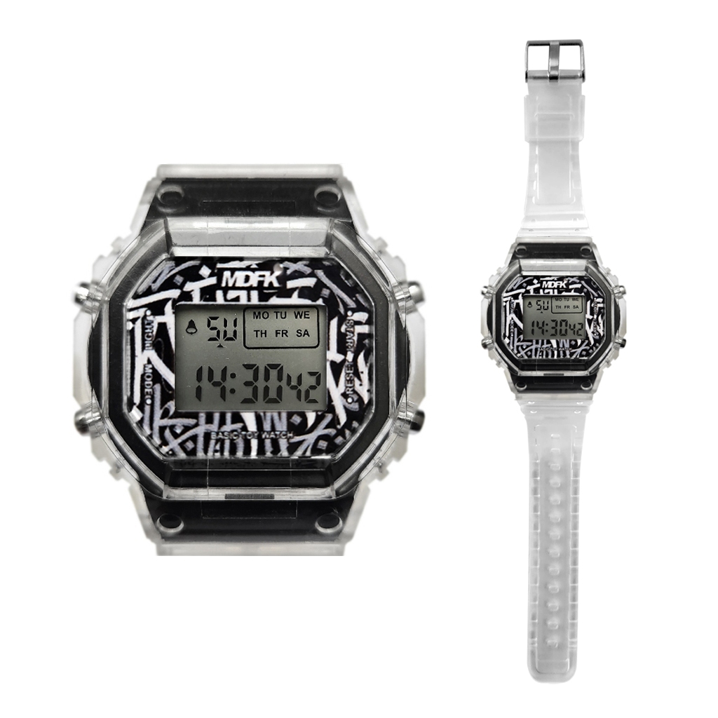 Jual MDFK DIGITAL WATCH TRANSLUCENT | BASIC TOY WATCH | JAM TANGAN MDFK ...