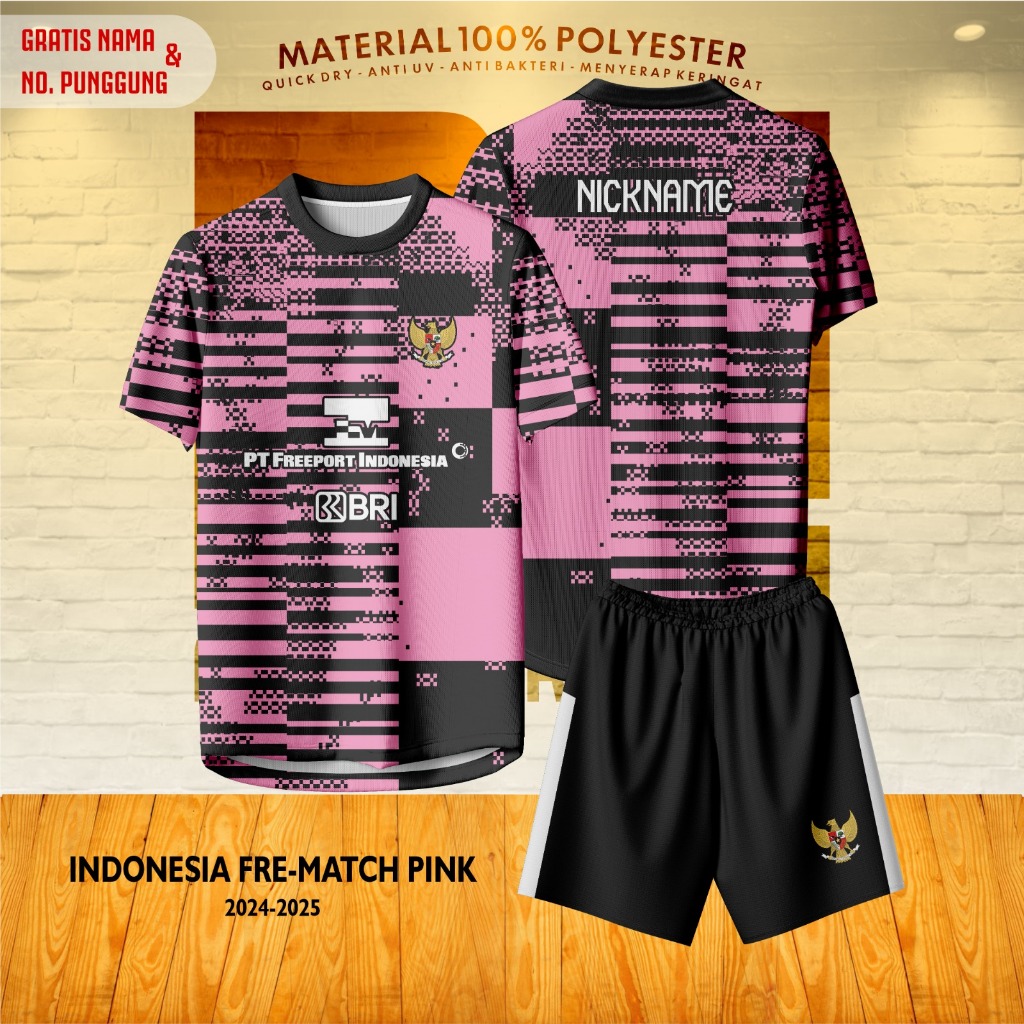Jual Jersey/Baju TIMNAS LATHIAN PINK 2024 SUPORTER Gratis Name Set & No ...