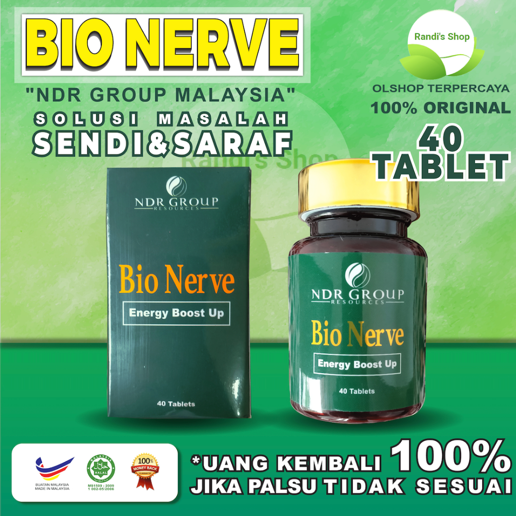 Jual Bio Nerve Bioneve Ndr Malaysia Original 100% | Shopee Indonesia