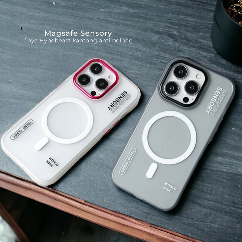 Jual Casing Magsafe Sensory iPhone 11 12 13 14 15 PRO MAX Case Anti ...