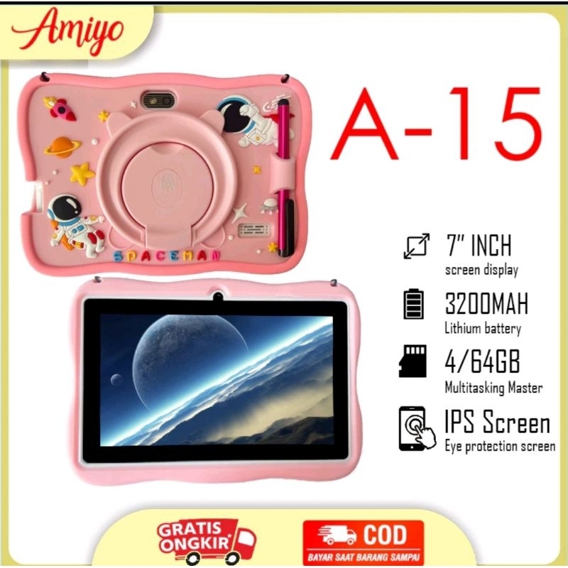 Jual AMIYO TAB STUDYKIDS Tablet Study Kids A15 Astronout Version Tablet ...