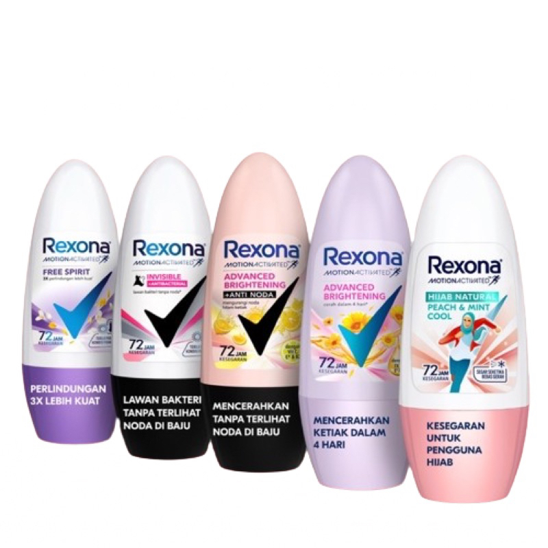 Jual Rexona Deodorant Roll On 45ml Anti Bakteri | Shopee Indonesia