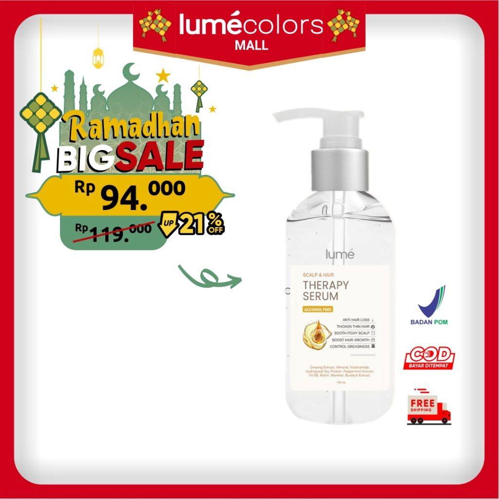Jual LUME Hair Serum Scalp Therapy Serum Rambut Paraben Free | Shopee ...