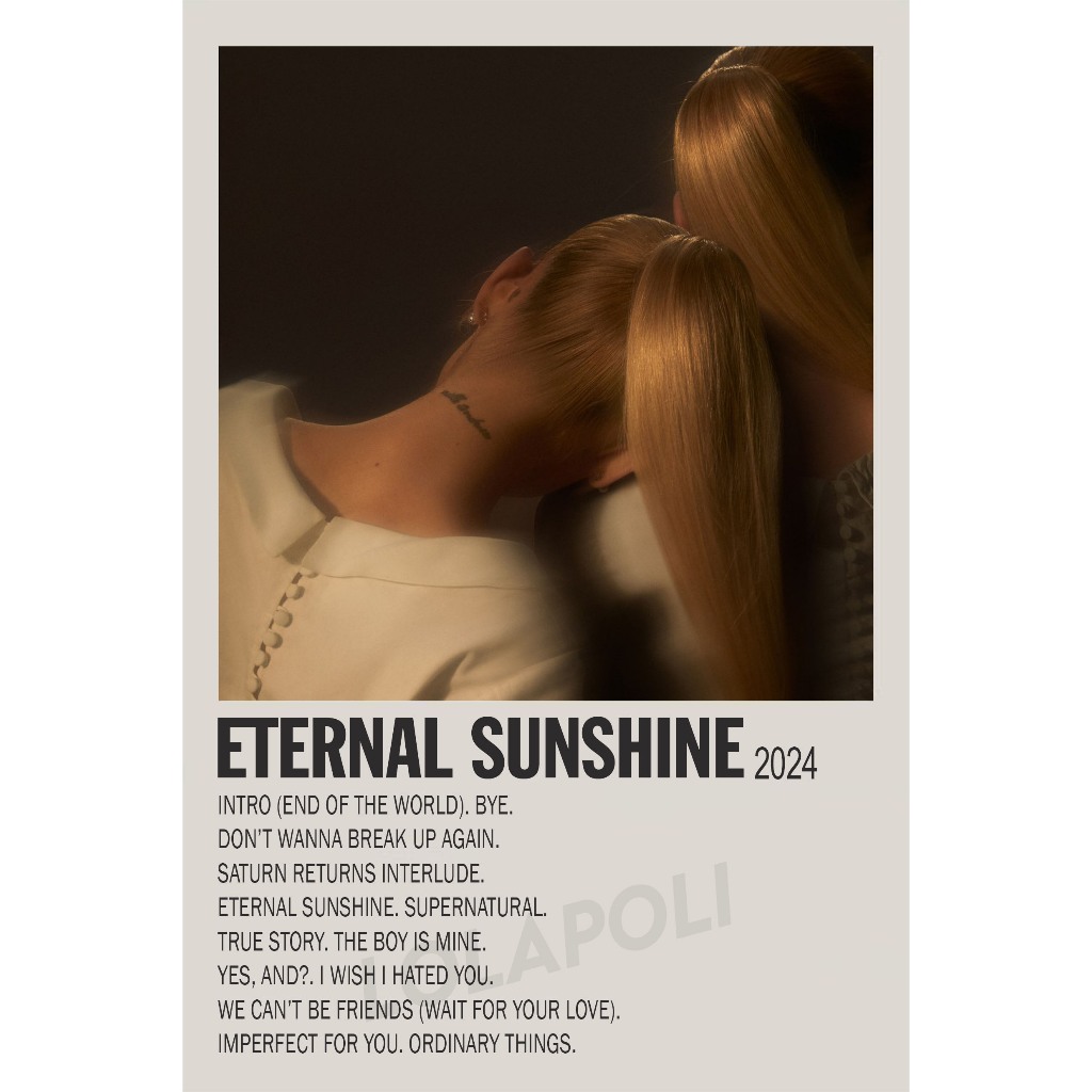 Jual Poster Cover Album Eternal Sunshine - Ariana Grande | Shopee Indonesia