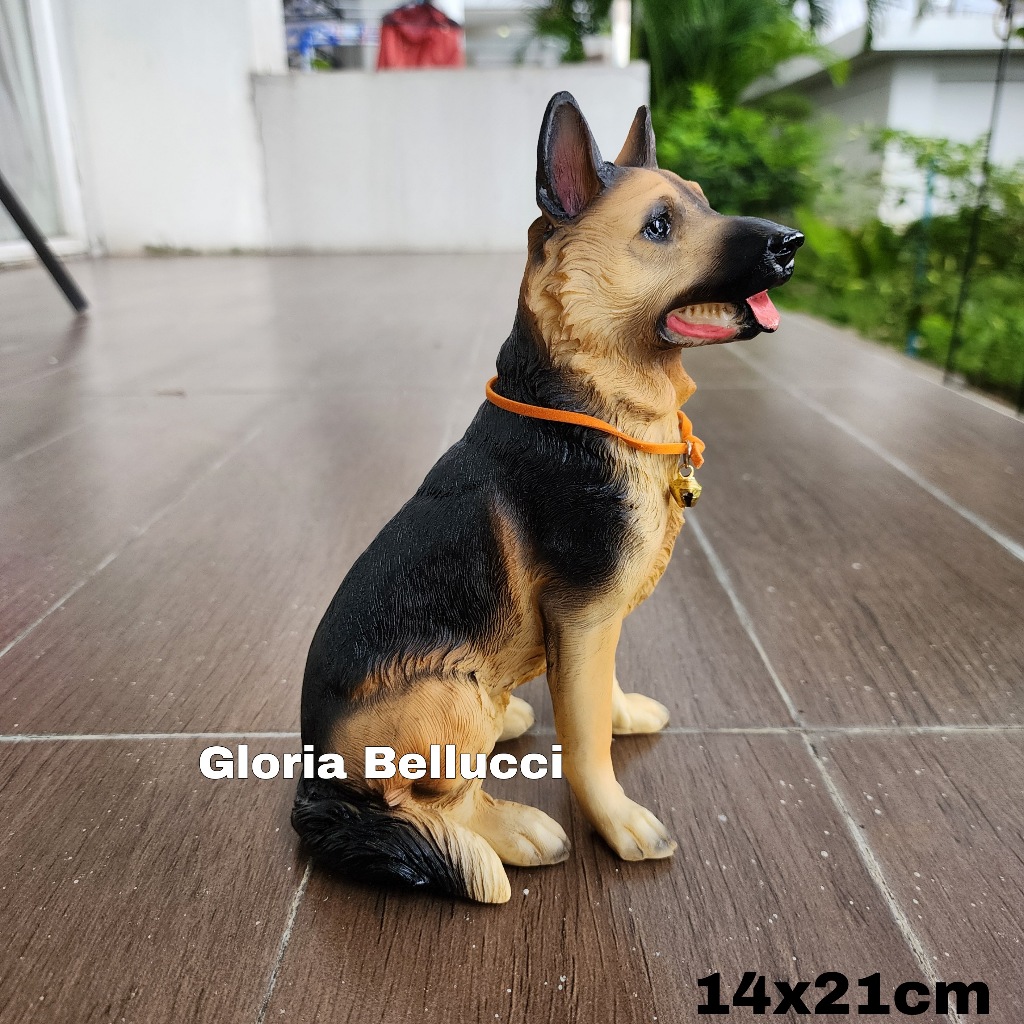 Jual patung anjing herder pajangan doggy german shepherd dekorasi ...
