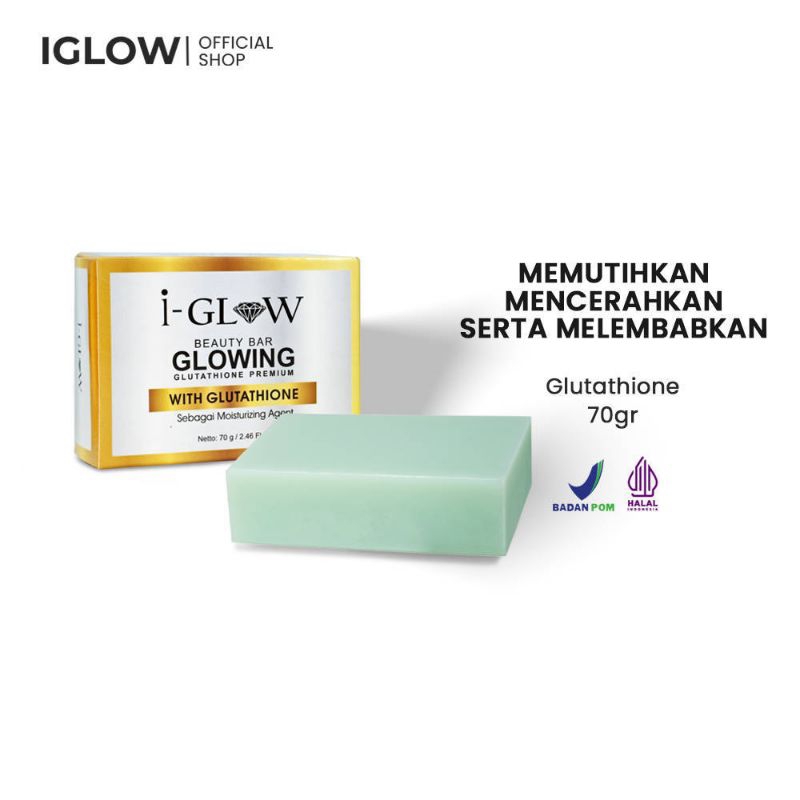 Jual iGlow Beauty Bar Glowing Glutathione Premium | Shopee Indonesia