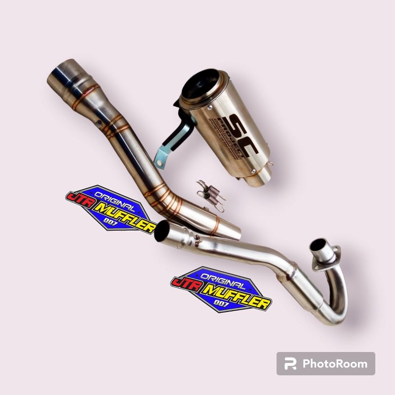 Jual Knalpot sc project Crf 150l Klx 150 Dtracker 150 fullset lengkap ...