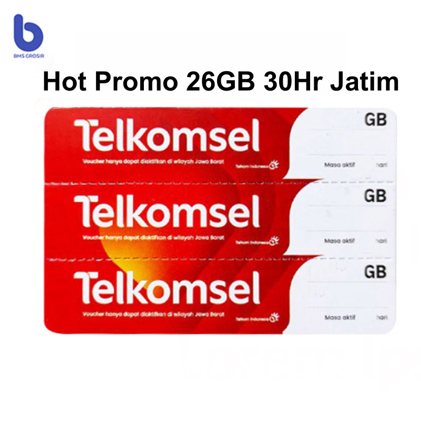 Jual Voucher Telkomsel Hot Promo 26GB (5GB Nas + 21GB Lokal) 30 Hr | Shopee Indonesia
