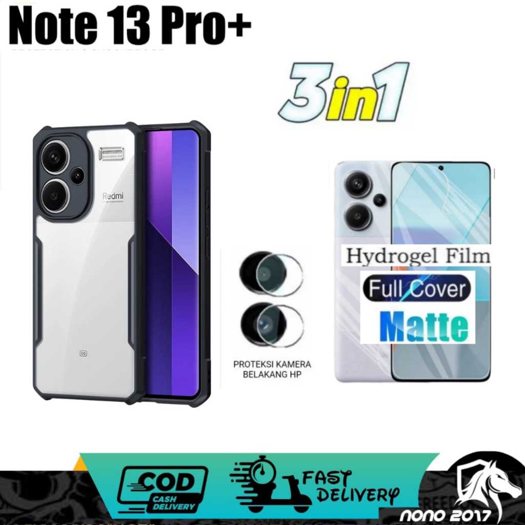 Jual 3IN1 HARD CASE SHOCKPROOF REDMI NOTE 13 4G 13 PRO 4G 5G 13 PRO ...