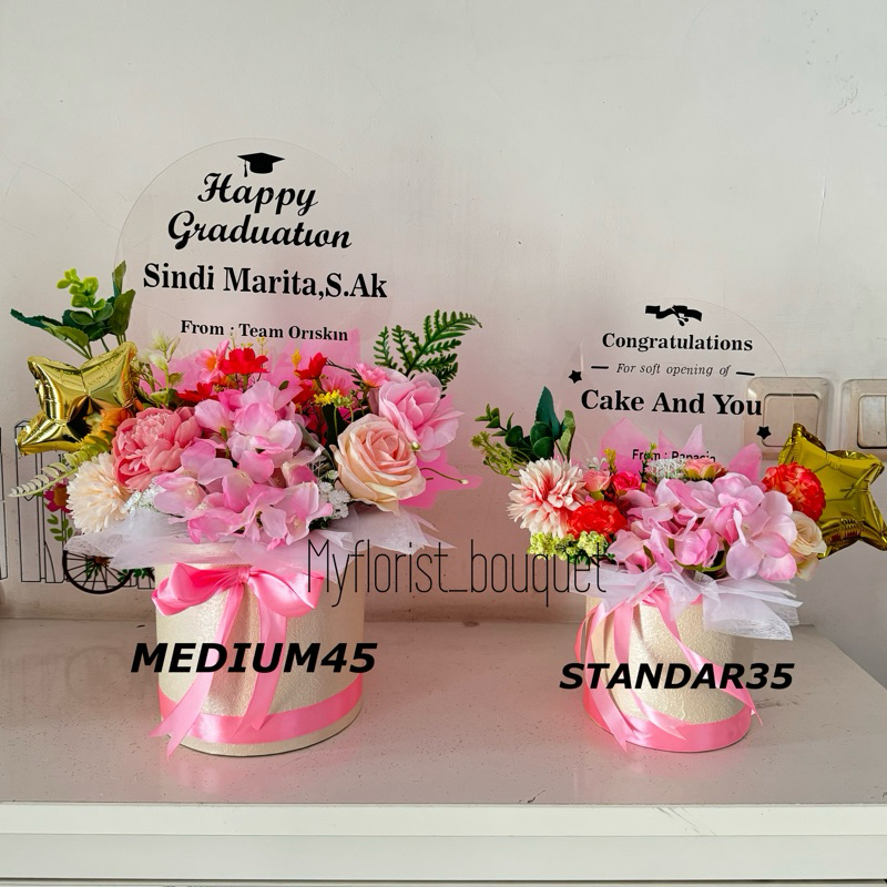 Jual [Terima Dadakan] Bunga Papan Akrilik Custom | Buket Bunga Acrylic ...