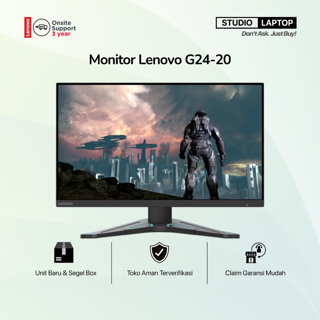 Jual Monitor LED LENOVO G24-20 [ 24 Inch IPS 1080p - 165Hz 350cdm ...