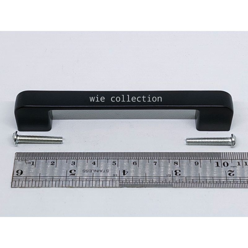 Jual HANDLE LEMARI MODEL MINIMALIS 96MM BLACK / TARIKAN MINIMALIS 96MM ...
