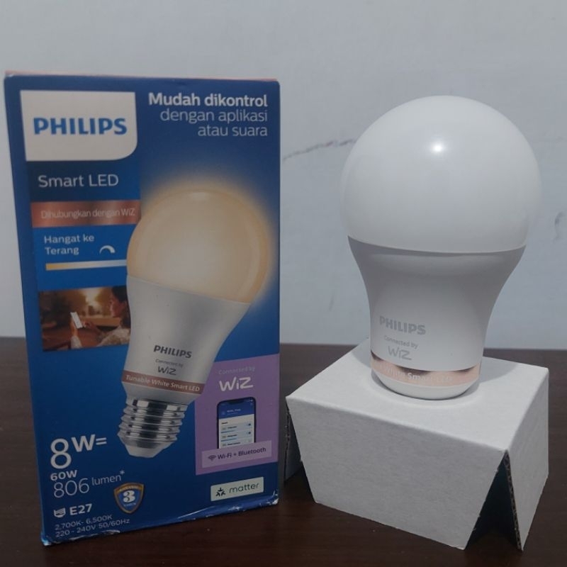 Jual Philips Bohlam Lampu Bluetooth WIFI Tunable White Smart LED Putih ...