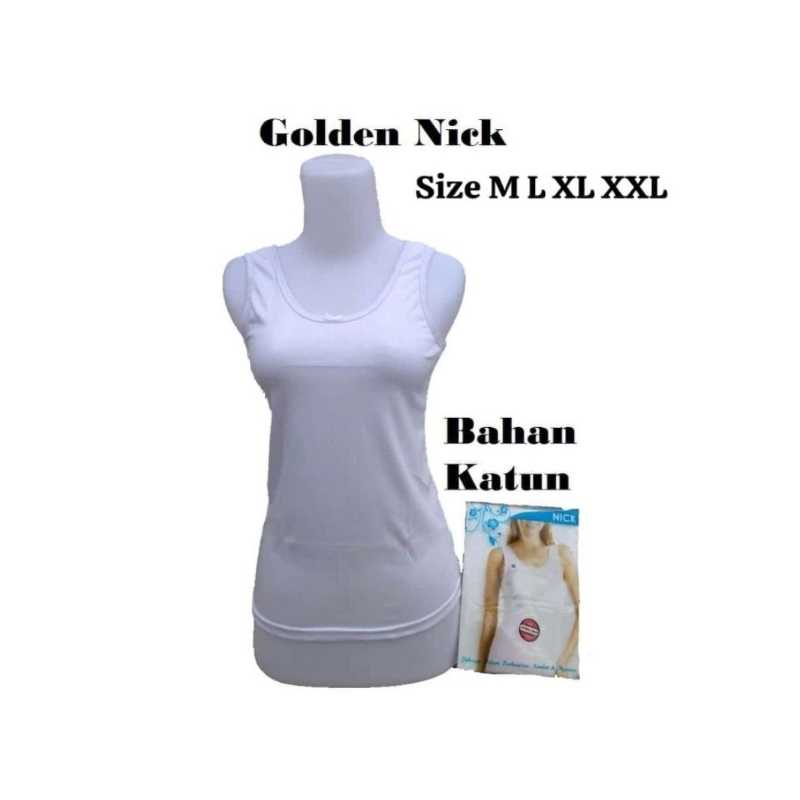 Jual SINGLET GOLDEN NICK AT48 EXTRA LONG KAOS DALAM WANITA REMAJA ...