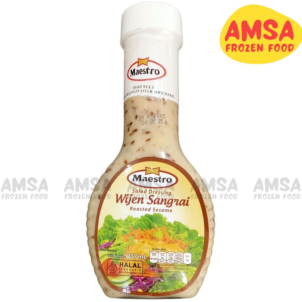 Jual SAUS WIJEN SANGRAI MAESTRO ROASTED SESAME SALAD DRESSING BOTOL ...