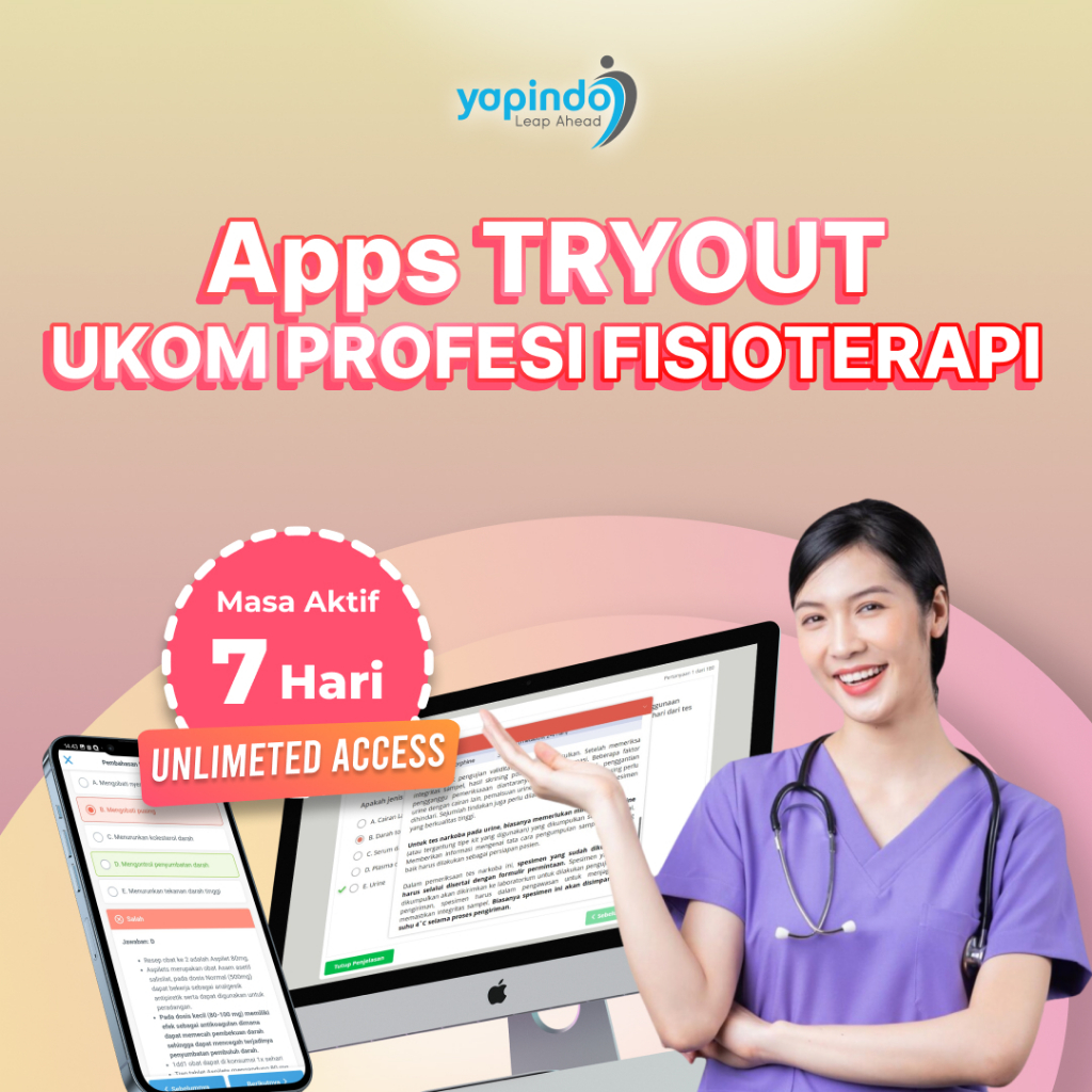 Jual YAPINDO Apps Try Out UKOM Profesi Fisioterapi | Shopee Indonesia