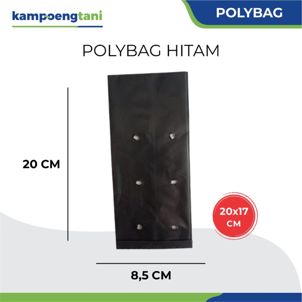 Jual Kampoeng Tani - Polybag Hitam Ukuran 17 x 20 Per Pcs Plastik ...