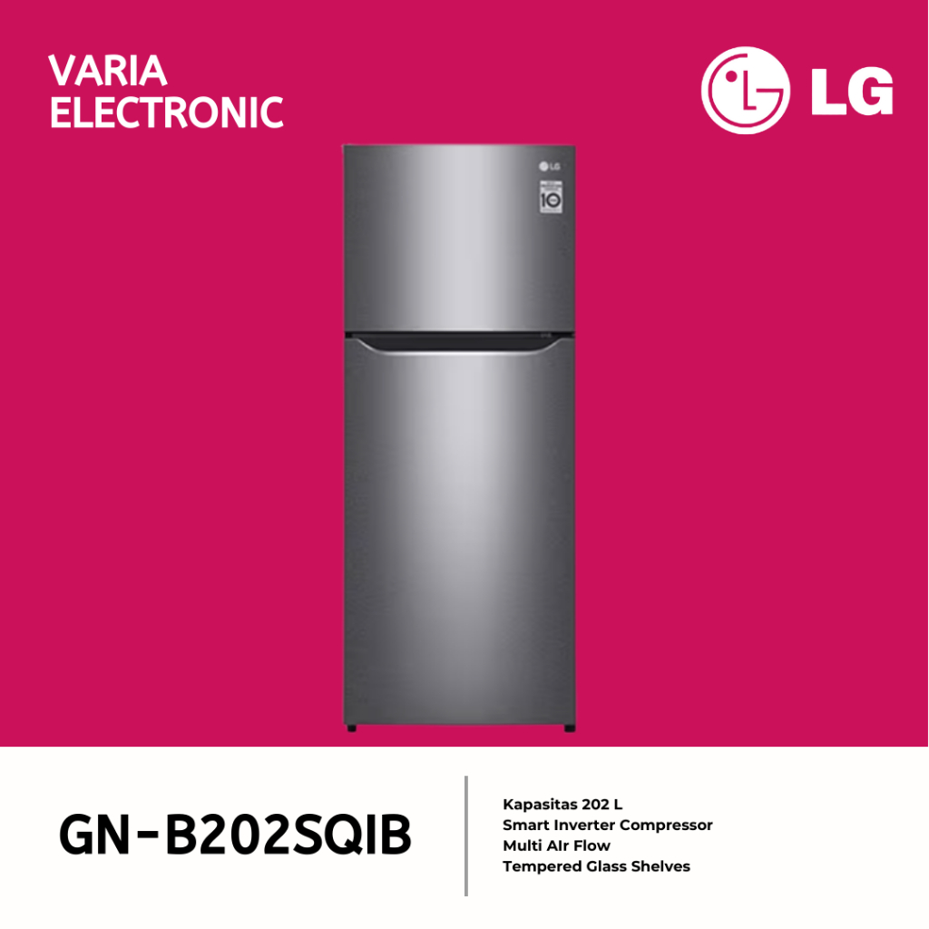 Jual Kulkas LG 2 Pintu GN-B202SQIB | Shopee Indonesia