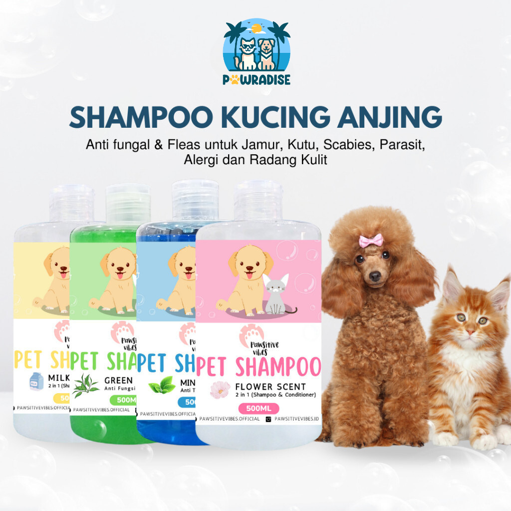 Jual Shampo Kucing Anjing Anti fungal & Fleas untuk Jamur, Kutu ...