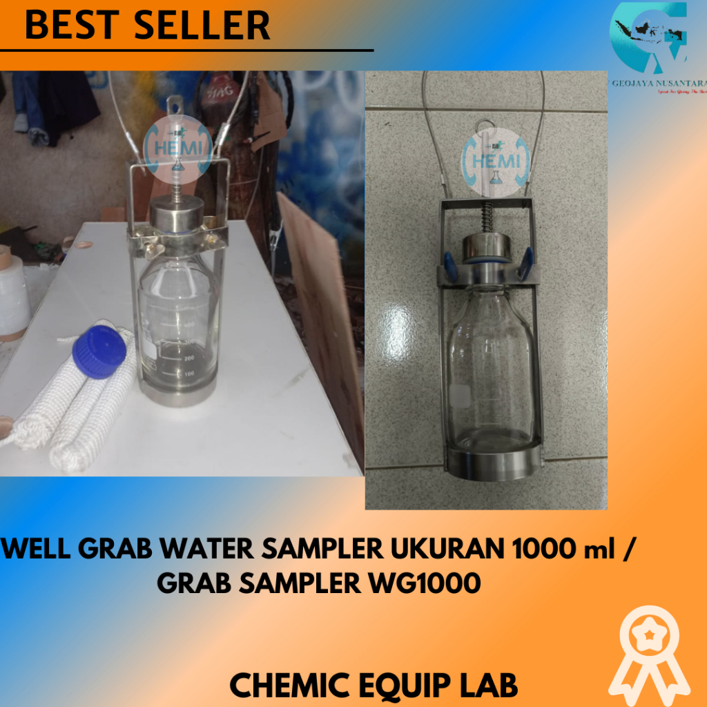 Jual ALAT LABORATORIUM WELL GRAB WATER SAMPLER UKURAN 1000 ml / GRAB ...