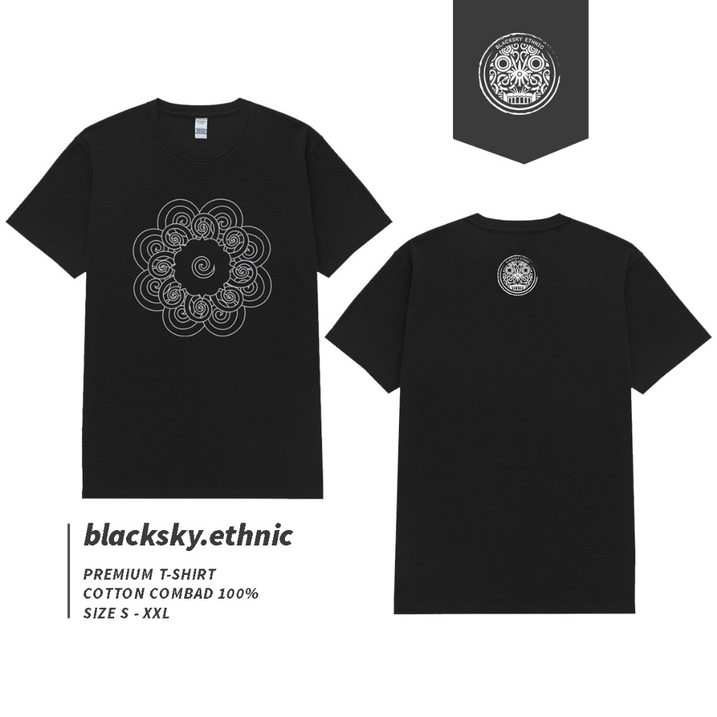 Jual Kaos Dayak Bunga Terong / Baju Etnik / Baju kaos dayak / baju ...