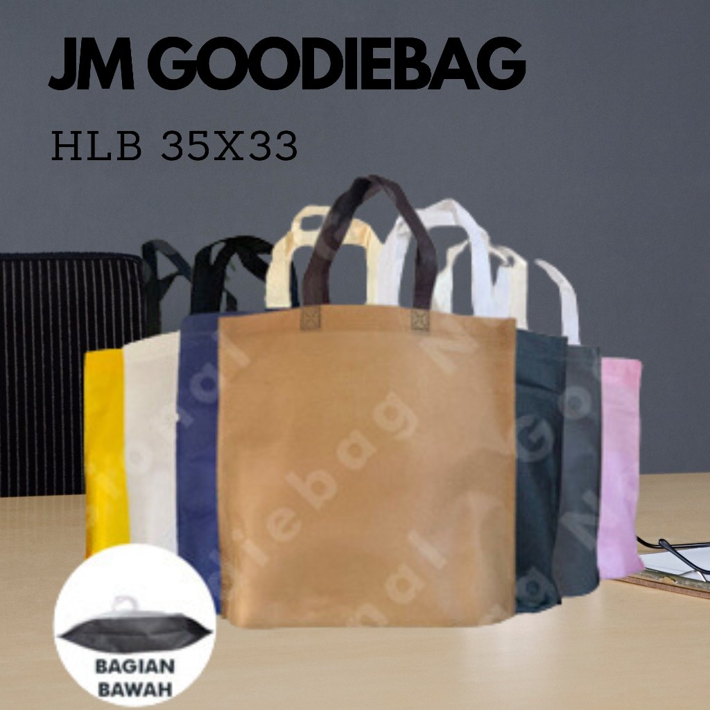 Jual Tas Spunbond Goodybag Laken Model Tali Ukuran 35X33 CM Tebal 70GR ...