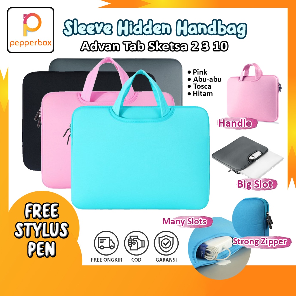 Jual Tas Jinjing Sleeve Advan Tab Sketsa 2 3 10 Handle Bag Premium 11 ...