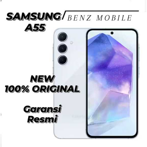 Jual SAMSUNG GALAXY A55 5G NFC 12/256GB NEW GARANSI RESMI SEIN | Shopee ...