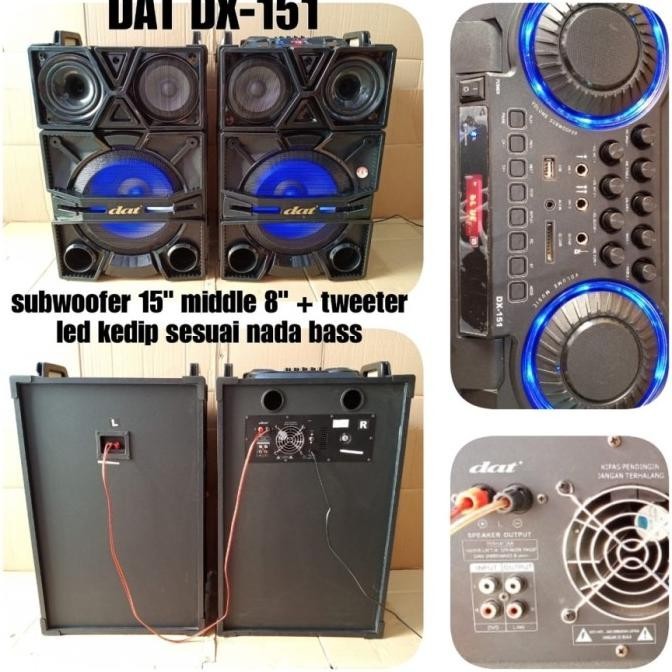 Jual SPEAKER AKTIF DAN PASIF DAT DX 151 / DX151 ORIGINAL DAT 15 INCH ...