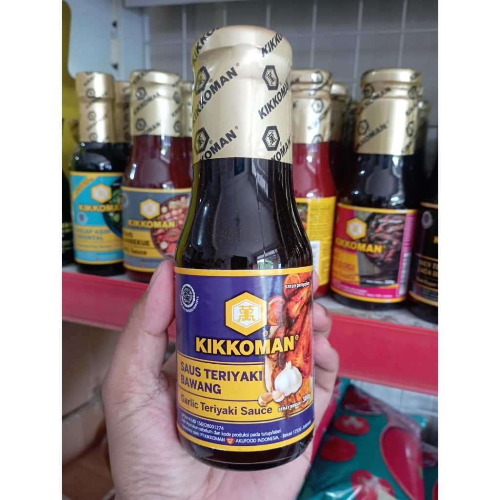 Jual Kikkoman Garlic Teriyaki Souce, Saus Teriyaki Bawang botol 300g ...