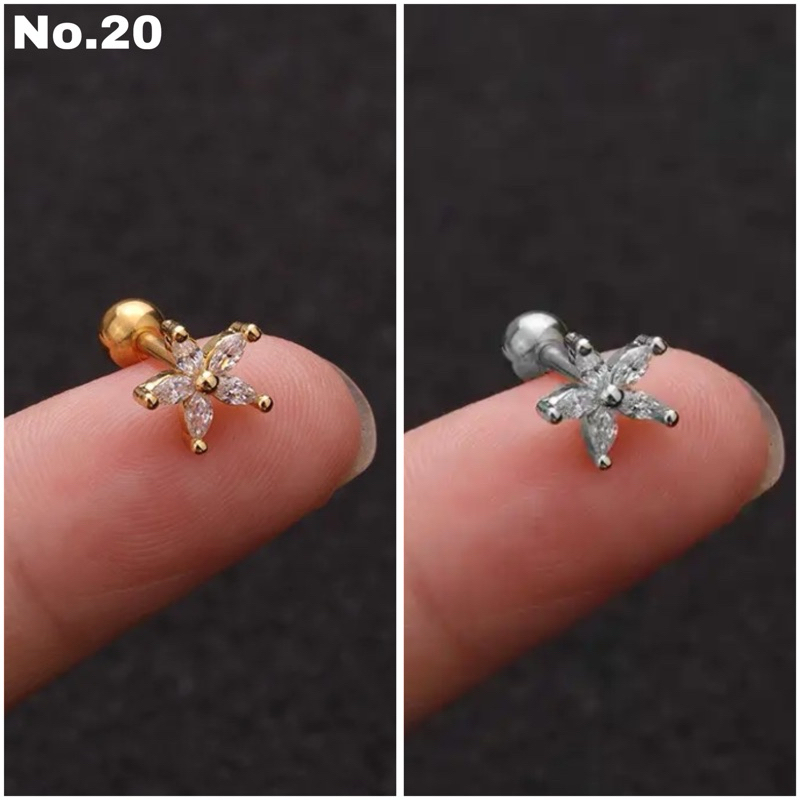 Jual Anting tindik piercing earrings stainless stell anti karat dan ...