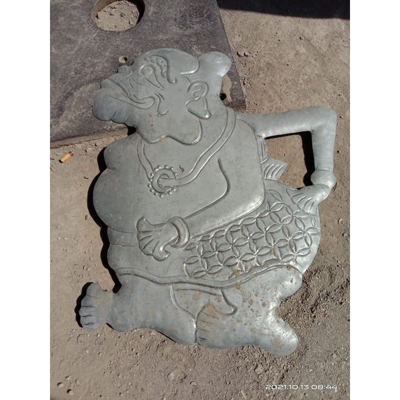 Jual Ornamen pagar besi Plat ukir Wayang Bagong ukuran 50cmX45cm ...