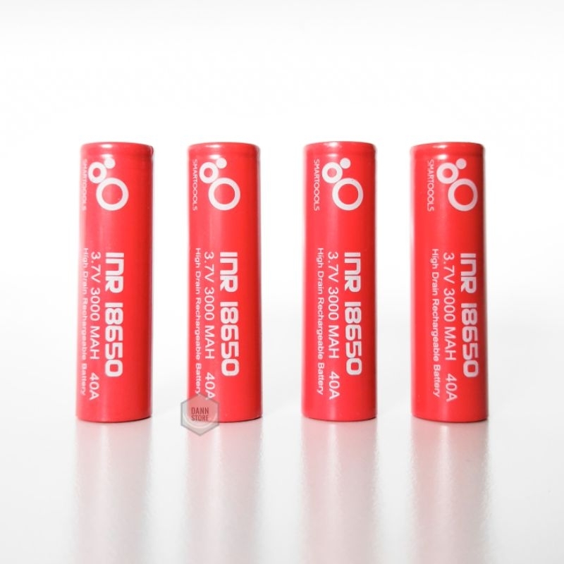 Jual Smartoools Baterai Lithium Ion INR 18650 3000mAh Baterai Cas Isi ...