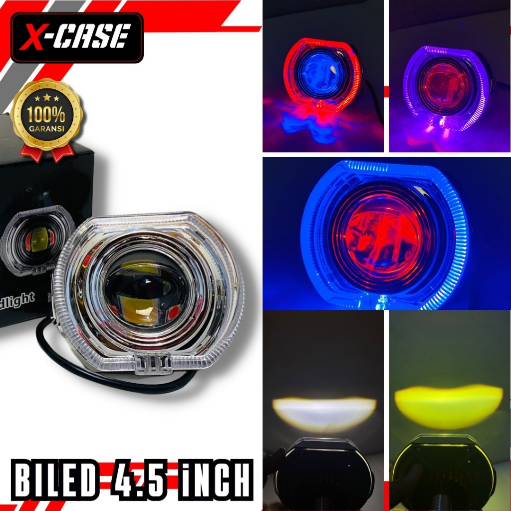 Jual X-Case Lampu Depan Biled Daymaker Led Projector cahaya Laser Cut ...