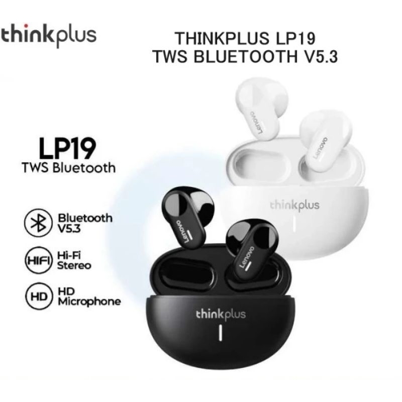 Jual Lenovo Thinkplus LP19 TWS Earphone Bluetooth 5.3 Hi-Fi sound ...